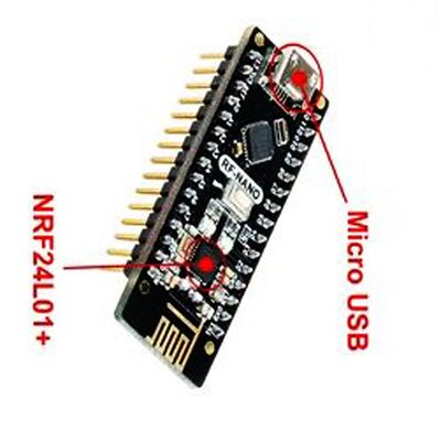 Nrf24l01 Con Arduino Nano Arduino Nano V3.0 + NRF24L01 Franken Pi