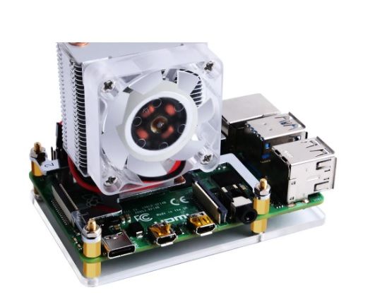 Ice-Tower CPU Cooling Fan V2.0 Raspberry Pi 4B / 3B + / 3B buy at ...
