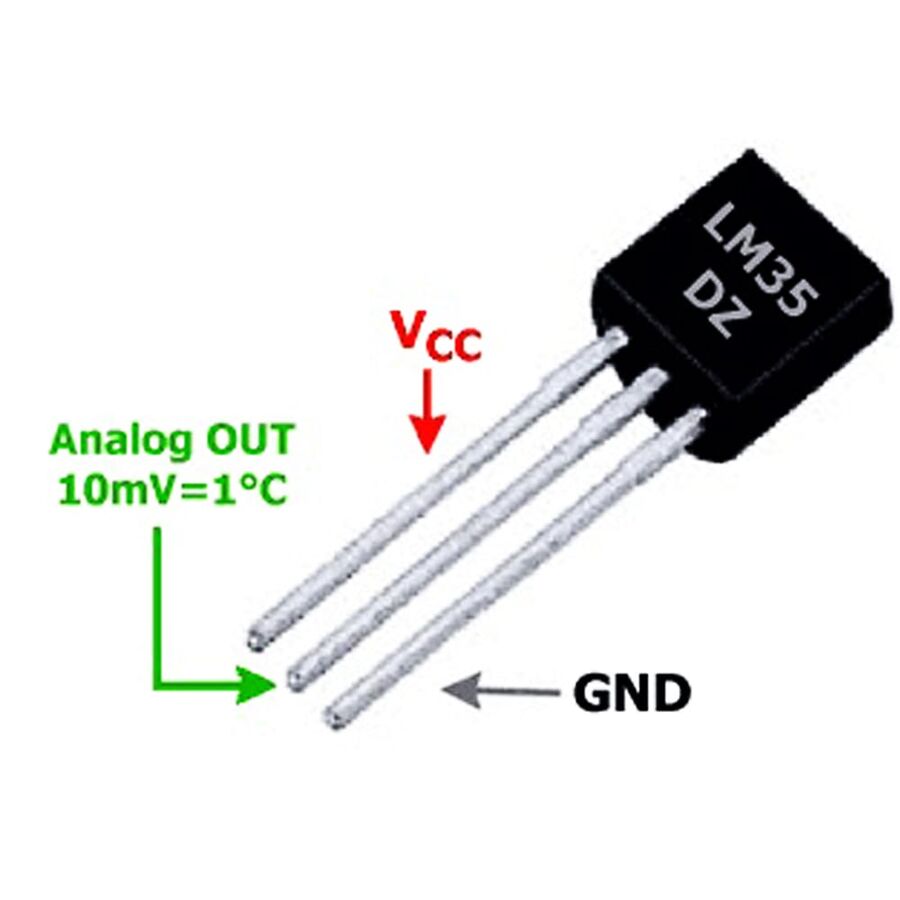 Buy LM35DZ Precision Temperature Sensor Integrated TO-92 at an affordable price - Direnc.net®