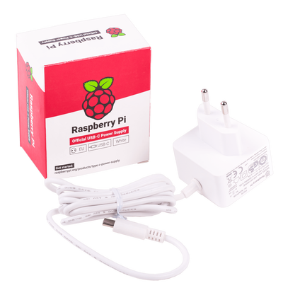 Raspberry Pi 4 Licensed White Power Adapter - 5V-3A Oriinal buy at ...