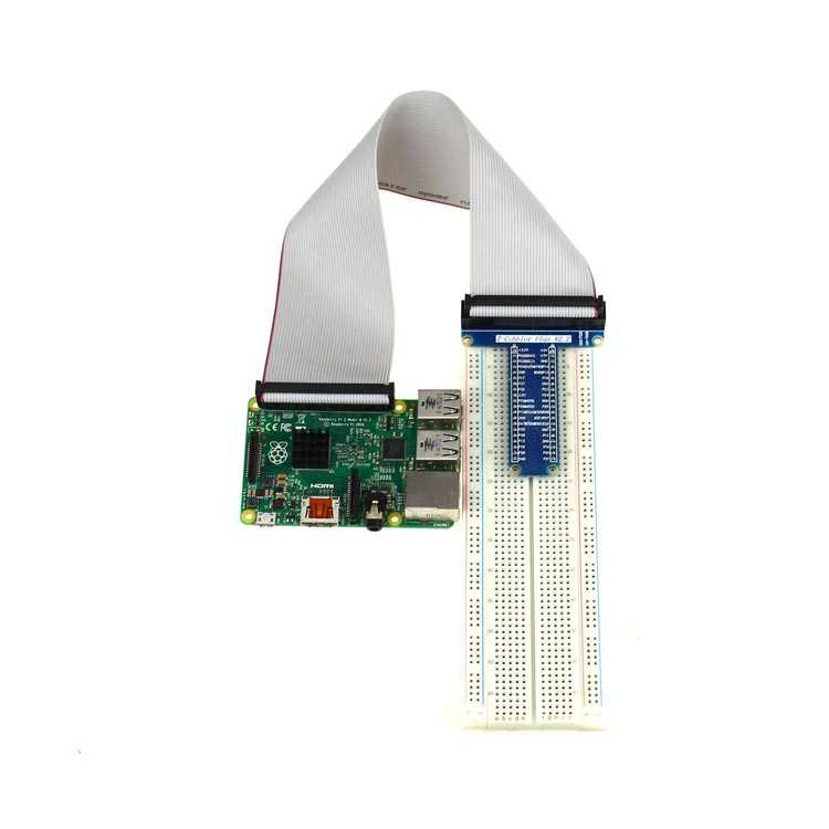 Raspberry Pi Breadboard T-Cobbler + 40 Pin Cable Buy with Affordable ...