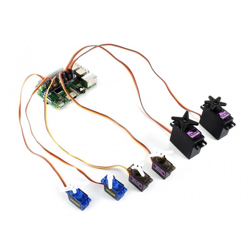 Raspberry Pi Servo Motor Driver Board - 16 Channels - 12 Bit - Buy ...