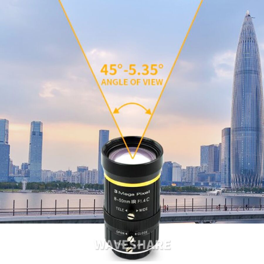 Raspberry Pi high quality camera 8-50mm zoom lens buy at affordable ...